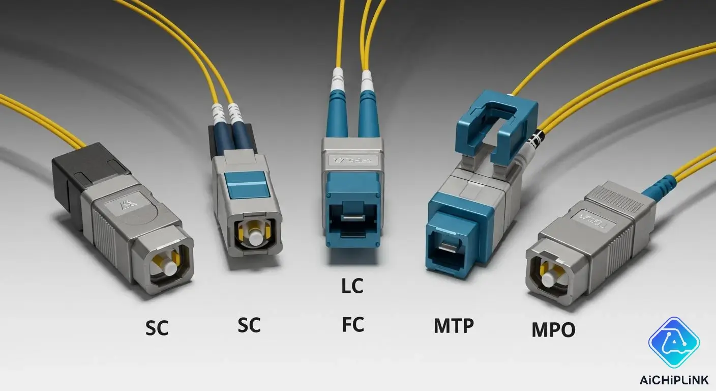 Fiber Connector Types: SC Vs LC Vs FC Vs MTP Vs MPO - AIChipLink